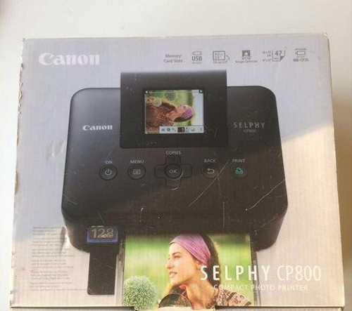 Принтер портативный Canon selphy CP800 + бумага