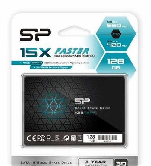 SSD новый Silicon Power 128GB sata3 запечатаный