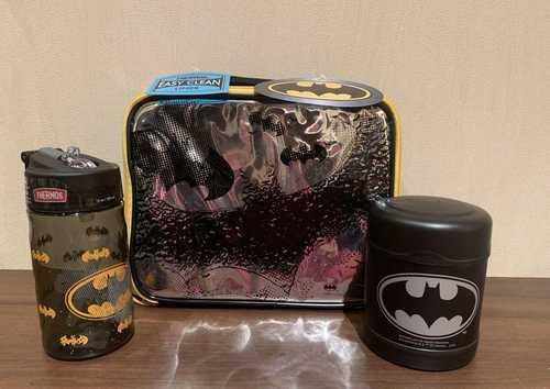 Яркий фирменный набор thermos для обеда batman