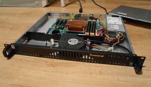 Сервер Supermicro 1U Xeon E3-1231 v3 3.4GHz 16Gb