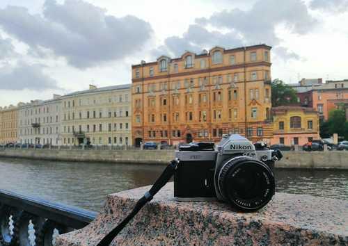 Nikon FM2n с объективом Nikkor 1,4/50