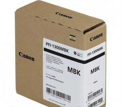 Картридж canon PFI-1300MBK чёрный матовый 0810C001