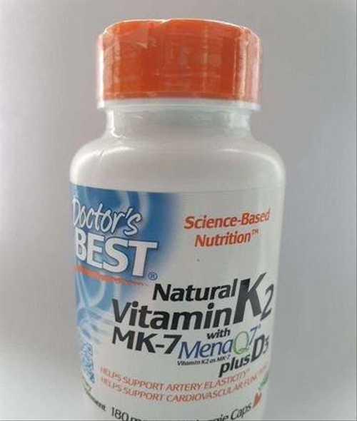 Doctor's best витамин К2 + Д3