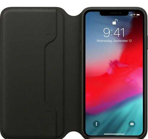 Чехол Apple Leather Folio для iPhone XS Max