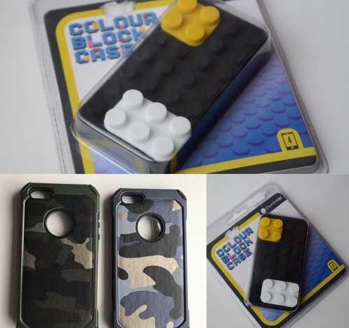 Новы чехол lego для i-phone 4/4S и камуфляж для 5s