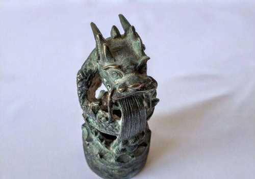 Бронзовая статуэтка - печать "Дракон"