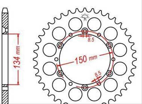 Звезда задняя JT Sprockets JTR460