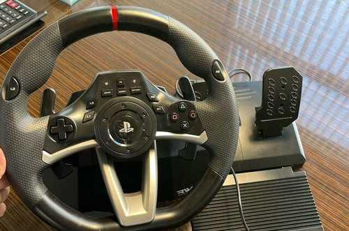 Игровой руль с педалями hori для PlayStation 4