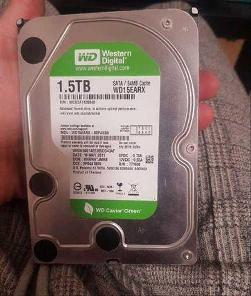 Жесткий диск wd green 1.5 TB
