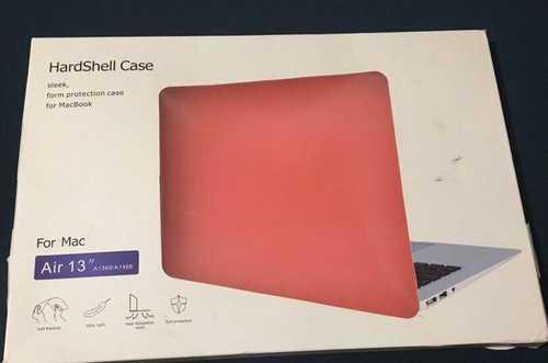 Чехол накладка hardshell case for macbook air 13"