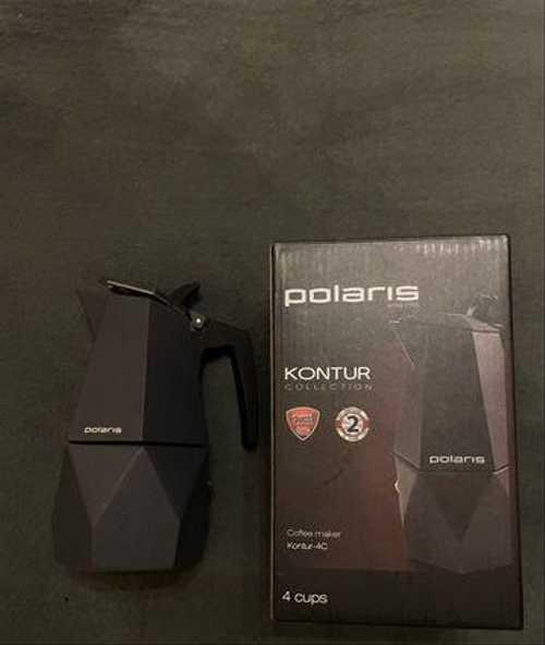 Гейзерная кофеварка Polaris Kontur-4C