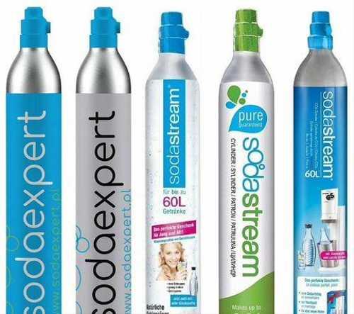 Газовый баллон для сифона Sodastream CO2 на 60 л