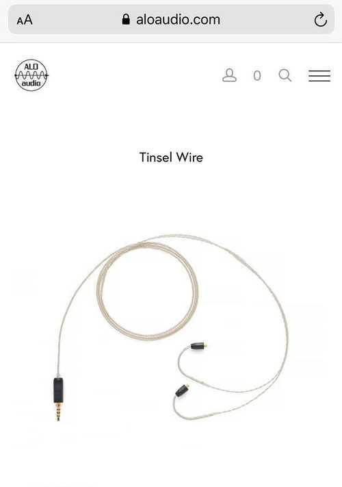 ALO audio Tinsel (mmcx to Balanced 2.5mm)