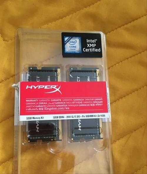 Оперативная память HyperX Impact SO-dimm DDR4 2x16