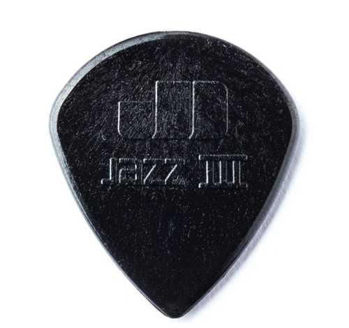 Медиатор Dunlop Nylon Jazz III, черный, поштучно