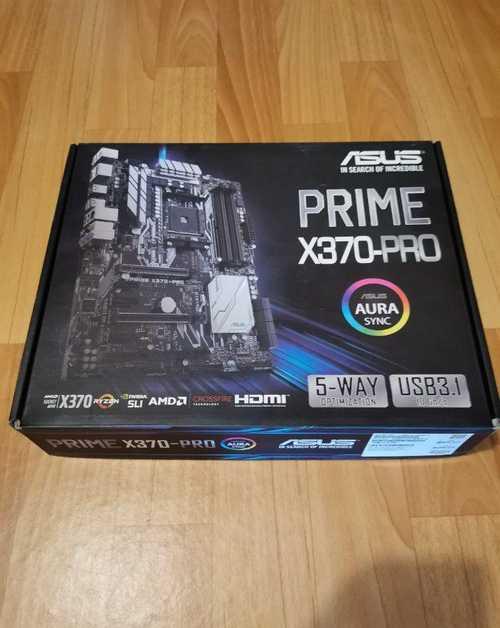 Материнская плата Asus prime x370 Pro Новая