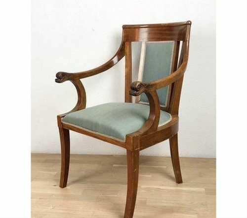 Антикварное русское кресло, 19 век. Ампир