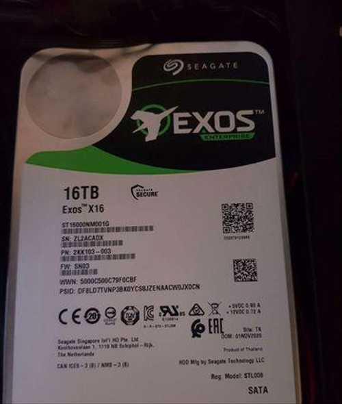 Hdd Exos seagate 16tb
