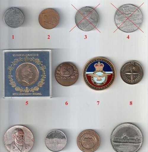 Иностранные настольные медали XIX - XX веков