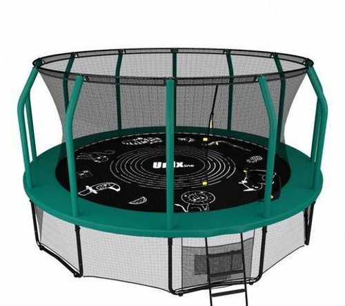 Батут unix line supreme game 14 ft (green)