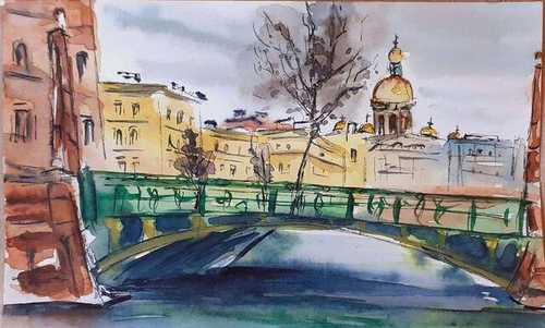 Картины:"Зелёный мостик";"Белые ночи. Петербург. "