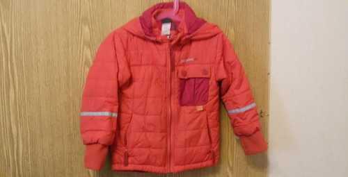 Куртка didriksons 116 красная с капюшоном