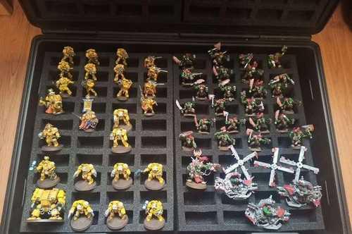 Коллекция миниатюр Warhammer 40000 в кейсе