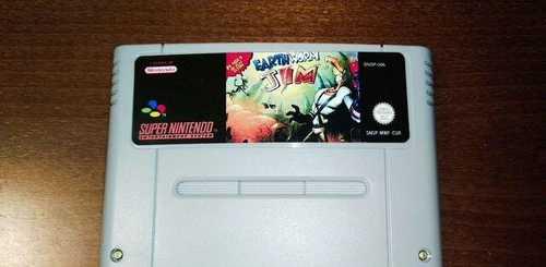 Игра для Super Nintendo (Snes) - Earthworm Jim