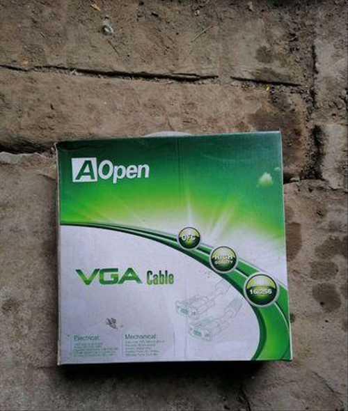 Кабель vga 15м AOpen