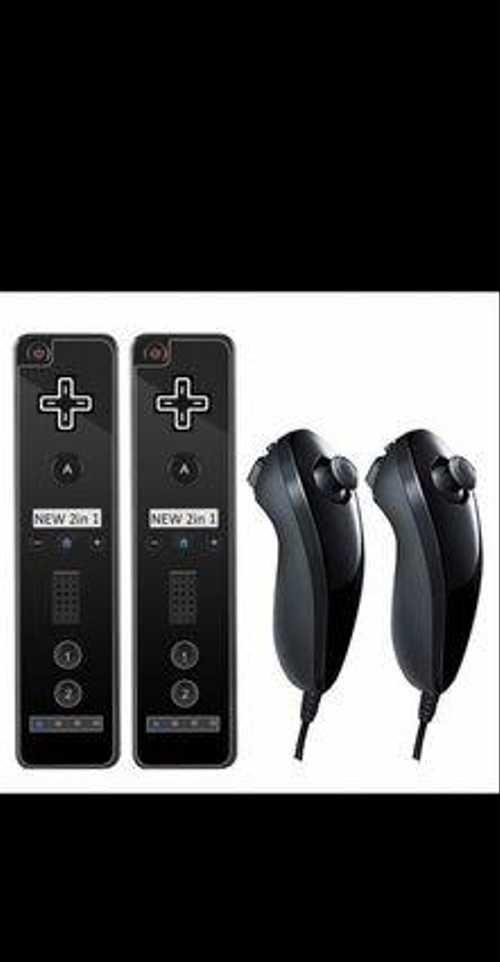 Wii remote вместе с нунчаками, цена за 2 комлекта