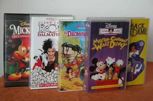 Видеокассеты с мультфильмами disney