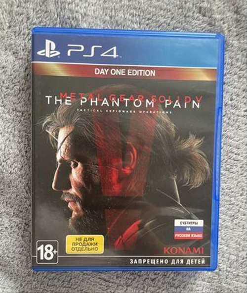 Metal Gear Solid V PS4 игра на диске