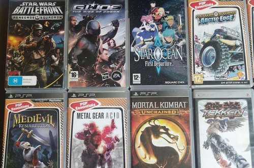 Psp G.I. Joe Mortal kombat Metal gear Acid