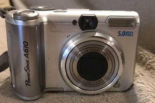 Компактный фотоаппарат canon Powershot a610