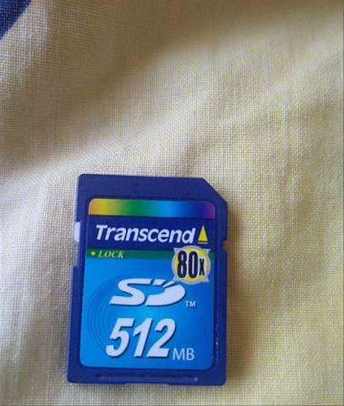 Карта памяти SD 512 mb