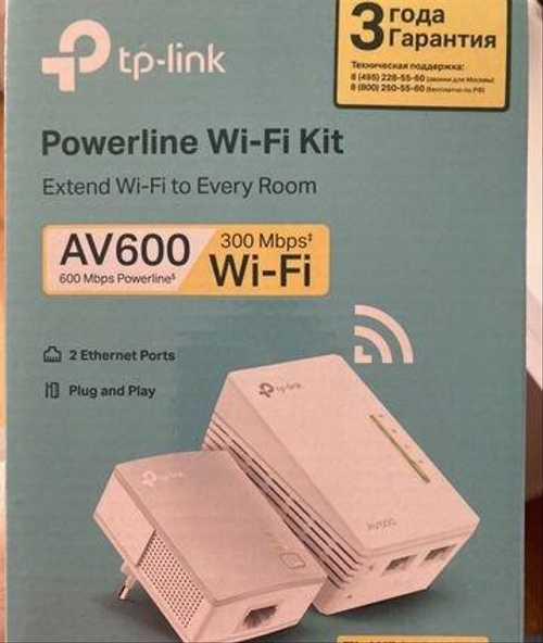 Tp link av600 powerline wi-fi kit (tl-wpa4220kit)