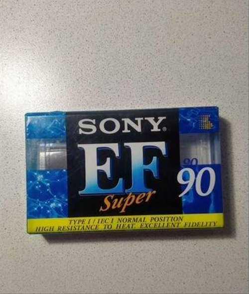 Аудиокассета Sony super EF 90 новая