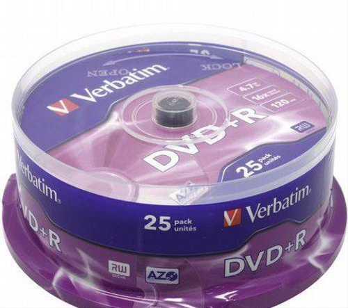 Диск DVD+R Verbatim 43500 (25 шт.)