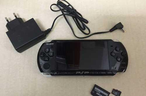 Sony PSP 3000 Black (регион Япония) + карта + з/у