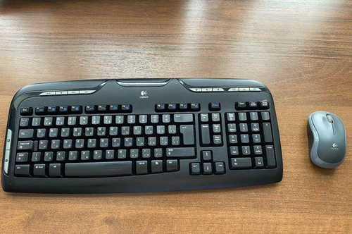 Беспроводная клавиатура и мышь logitech ex110