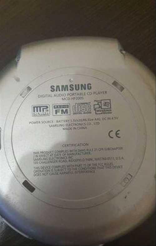 CD-MP3 Плеер переносной Samsung MCD-HF200s