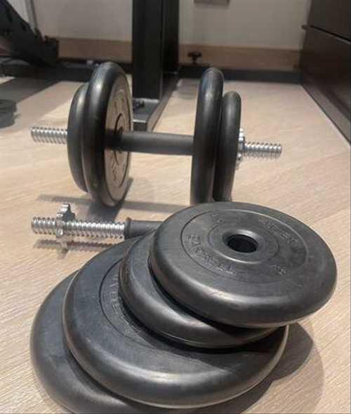 Гантели разборные 2*16,5 atlet barbell