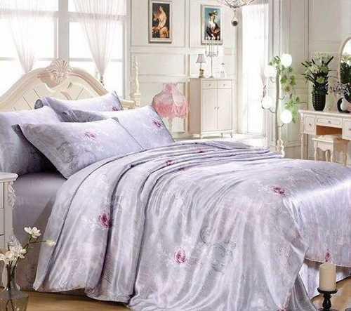 Шелковое постельное белье Luxe Dream Адель евро