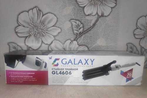 Стайлер (плойка) тройной Galaxy GL-4606 Новый