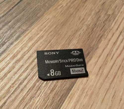 Sony Memory Stick Pro Duo 8Gb