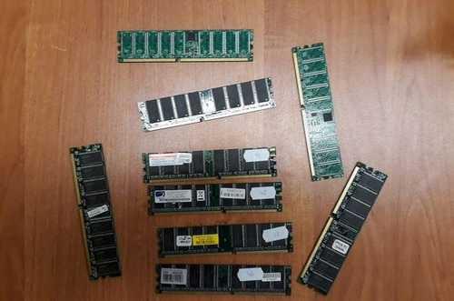 Модули оперативной памяти DDR1, sdram и ECC