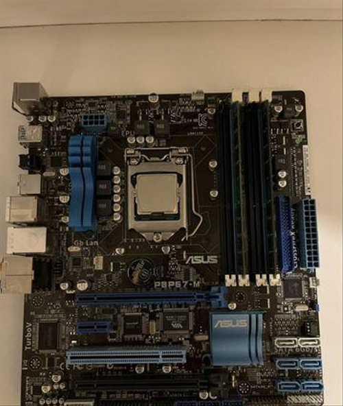 Материнская плата LGA 1155 Asus p8p67, i3 2120 и d