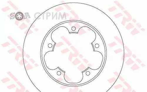 TRW DF6748 Диск торм.зад.ford transit 13 308x16