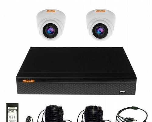 Готовый комплект видеонаблюдения carcam video KIT 5M-2 2 камеры