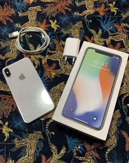iPhone X silver 256gb